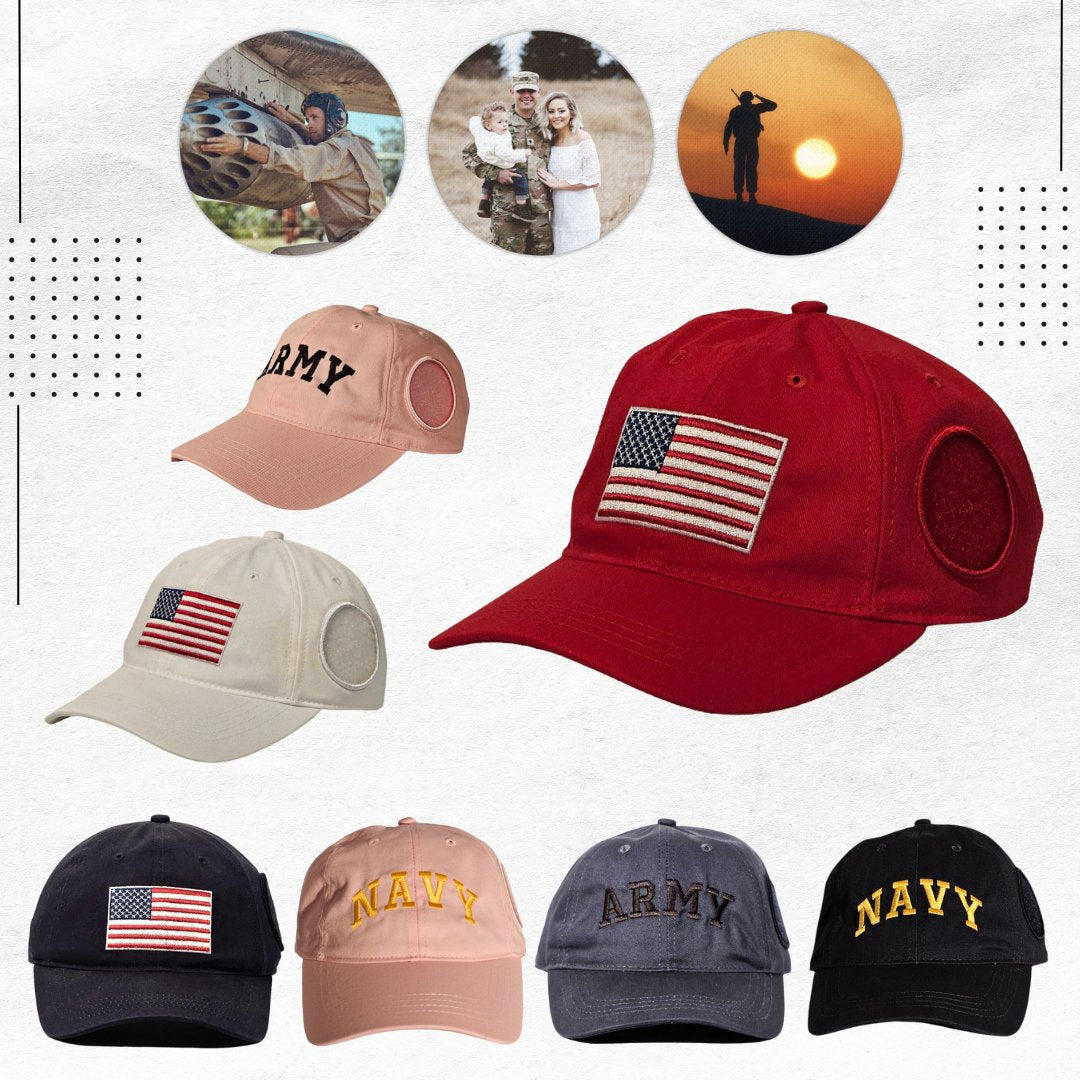 US Military/Flag caps with personalized Tell – Tellaverse